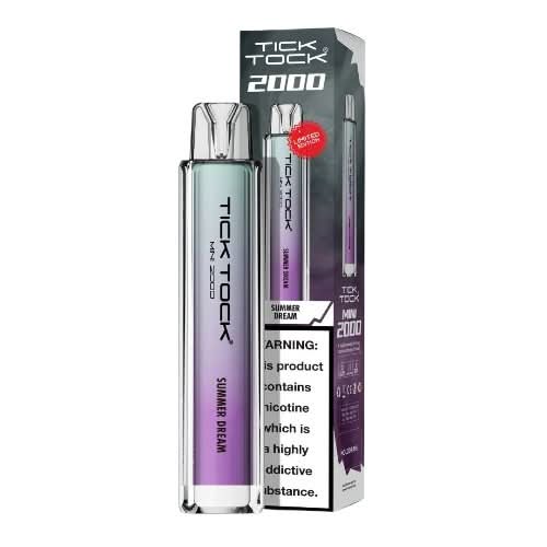 Tick Tock Mini 2000 Puffs Disposable Vape Device-20MG Pack of 10 ...
