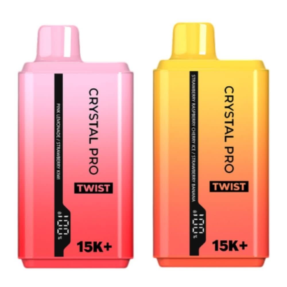 The Crystal Pro Twist 15000+ Puff Disposable Vape Device|0MG– Eliquid Base