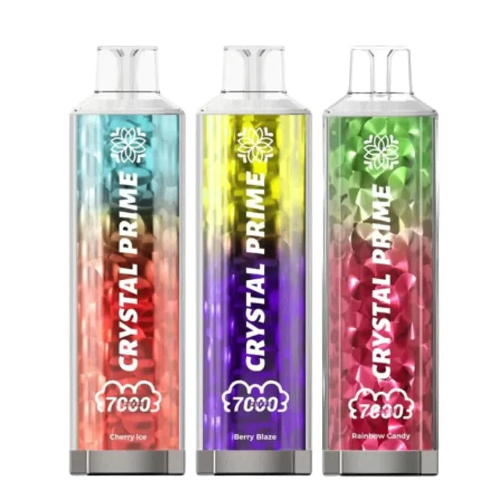 Pack of 5 Crystal Prime 7000 Puffs Disposable Vape– Eliquid Base